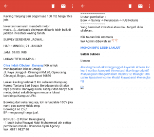 Comel Edisi 5 – Contoh Email Broadcast Dari Zhafran Property