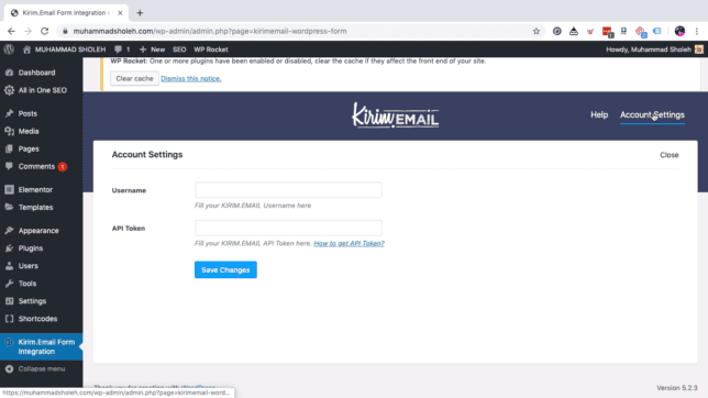 KIRIM.EMAIL Form Integration WordPress Plugin - KIRIM.EMAIL