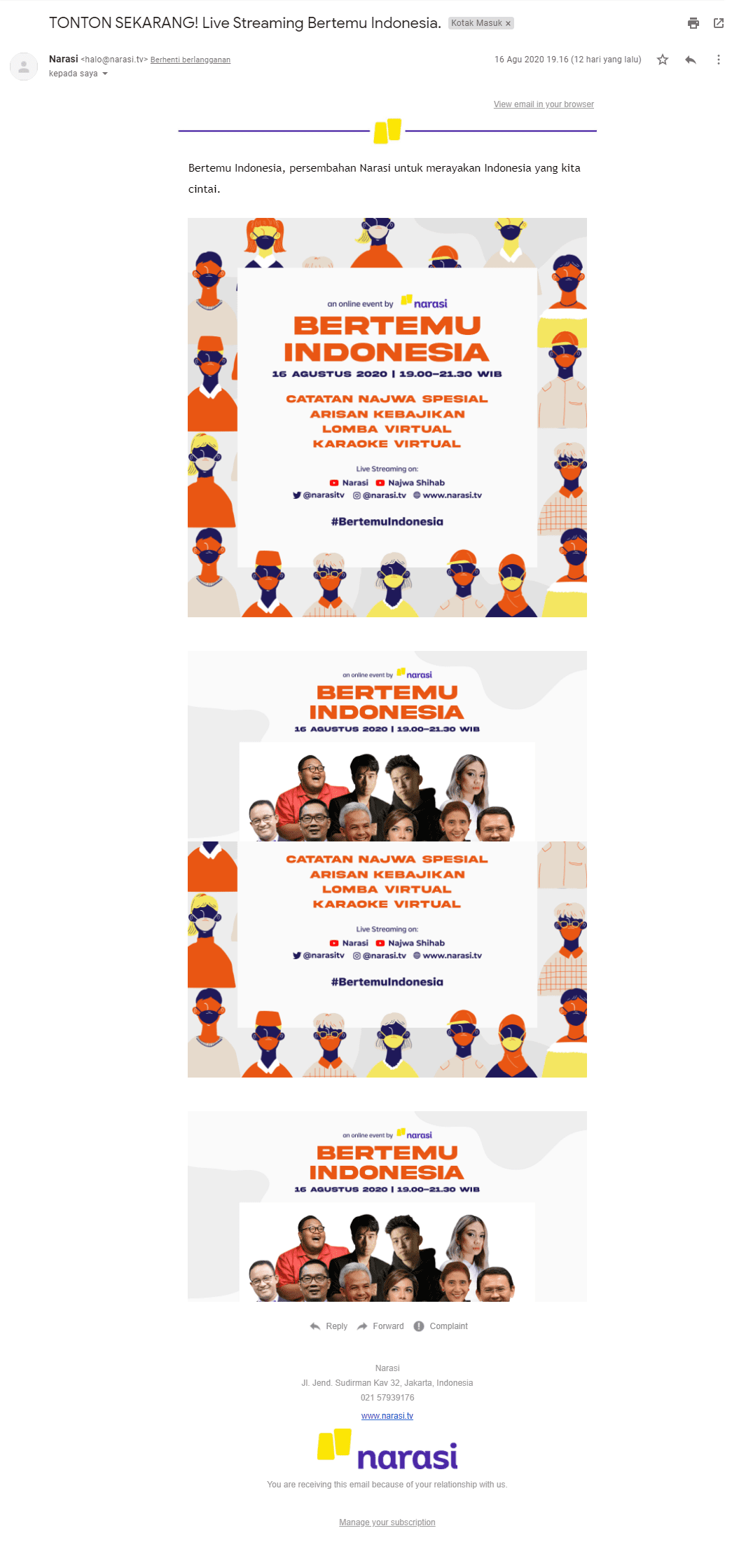 5 Contoh Newsletter Inspiratif Yang Akan Memberikan Anda Ide Segar