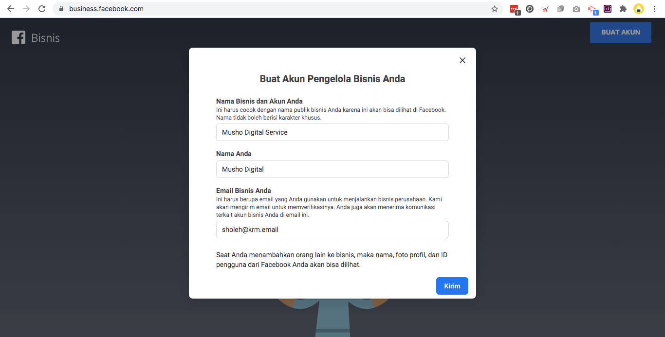 Cara Membuat Akun Facebook Busines Manager 2021 Dalam 6 Langkah